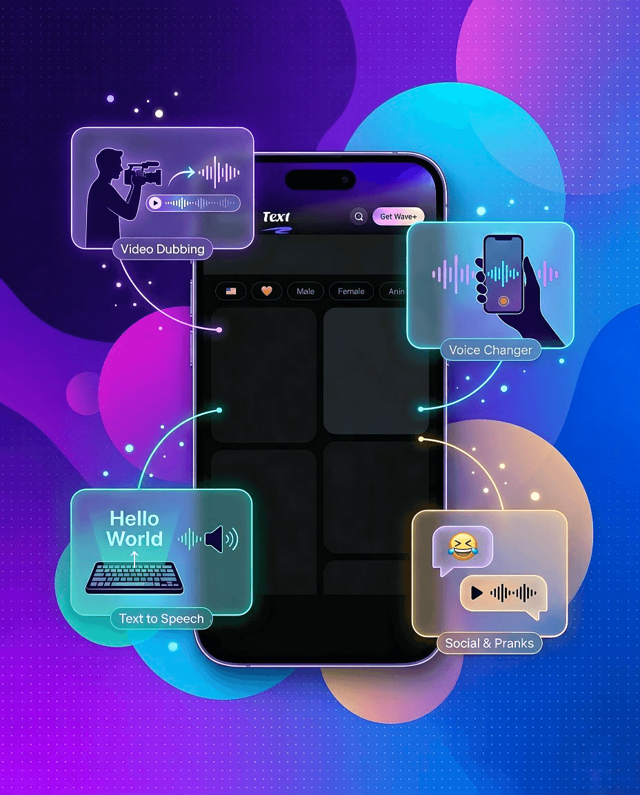 VoiceWave – Free AI Voice Changer App for iOS & Android